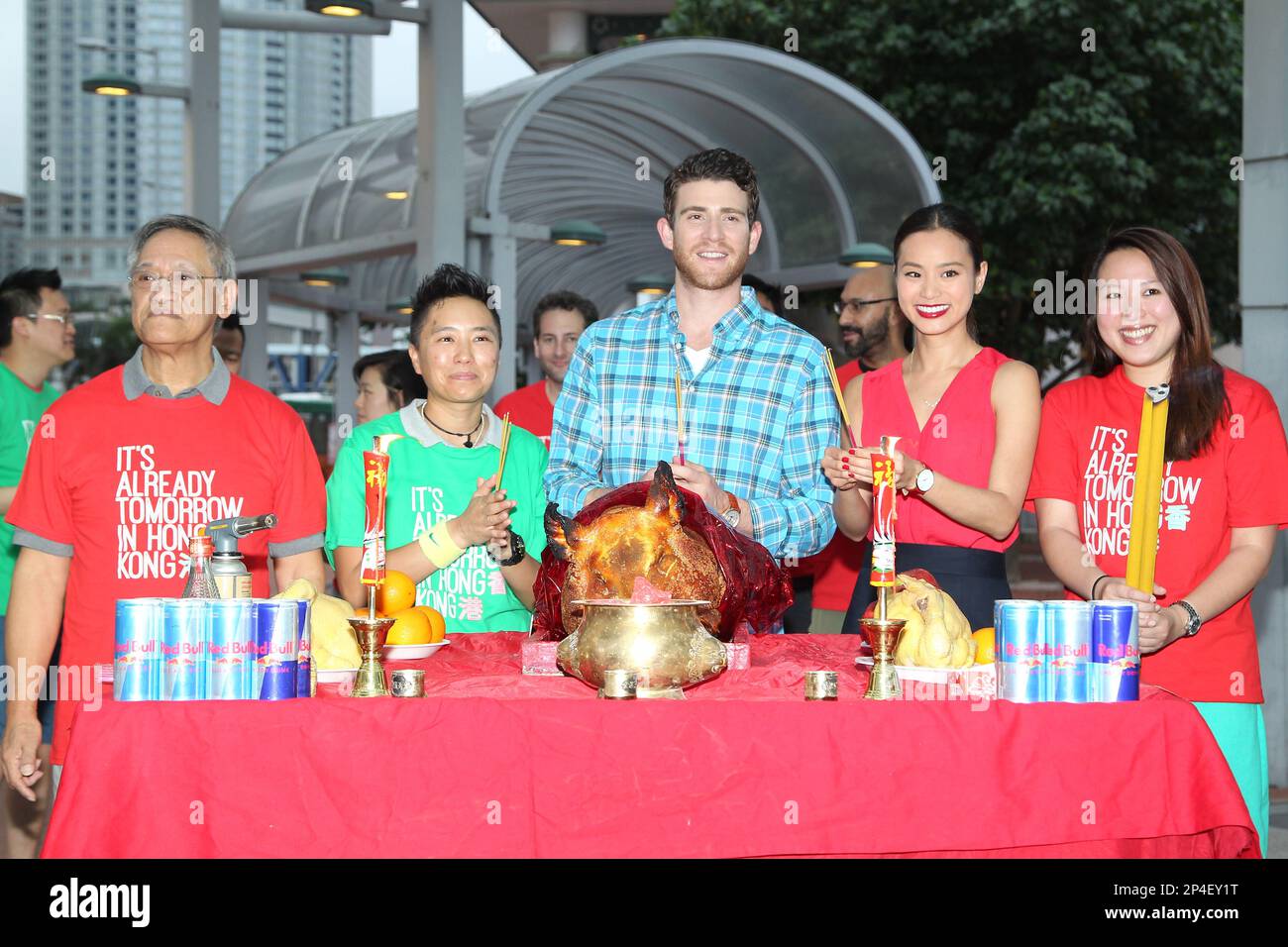 Actress Jamie Chung Attends Pray Ceremony Of Film It`s Already Tomorrow